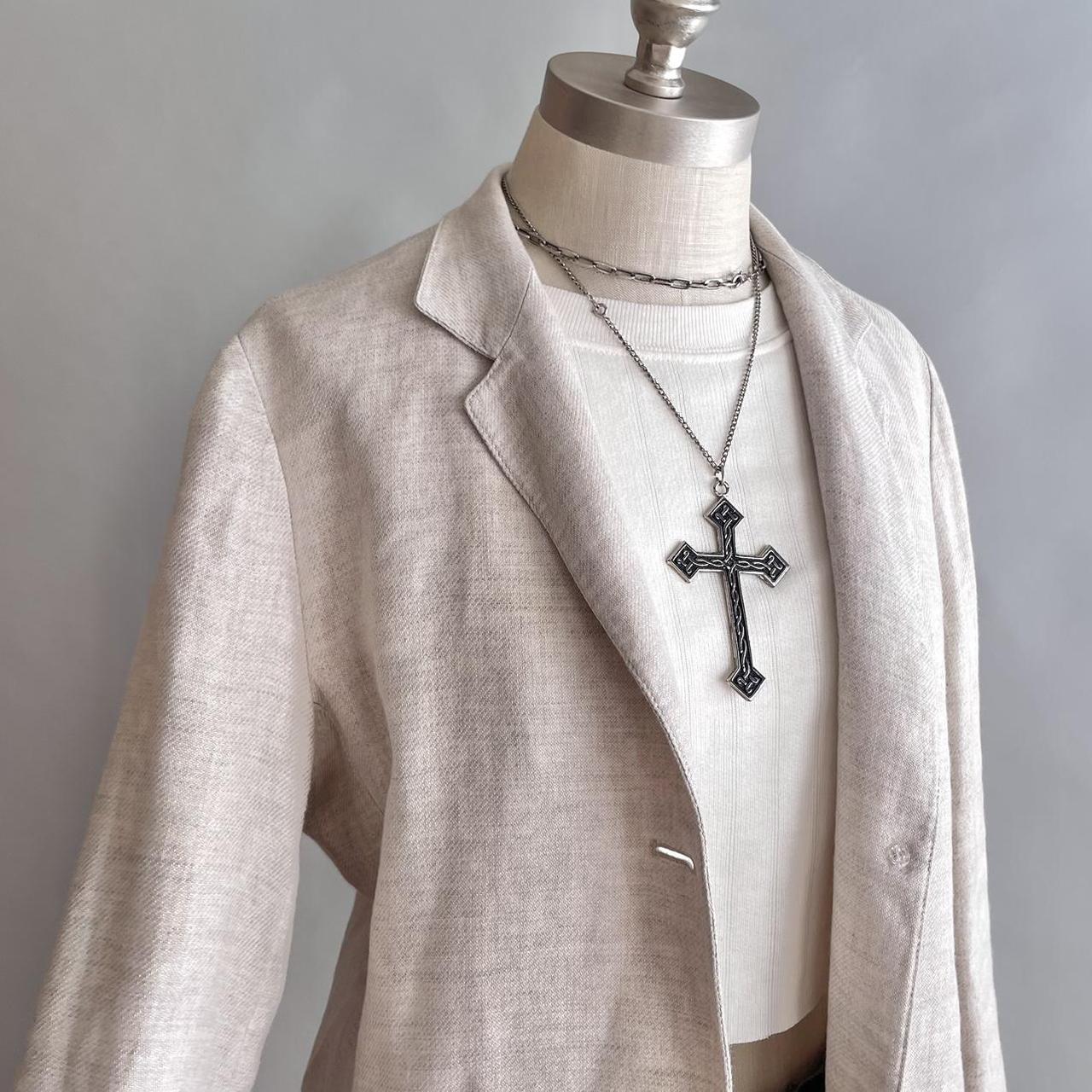 Light Cream Blazer Jacket Classic lightweight cream... - Depop