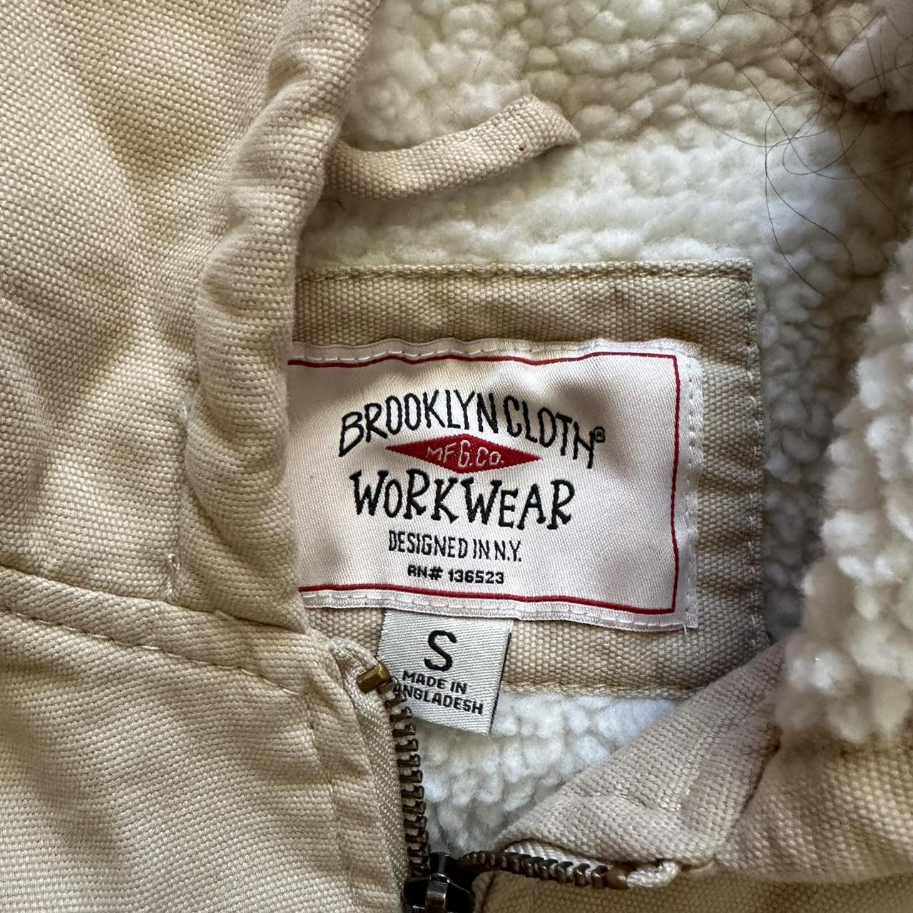 cream jacket with hood , reminds me of a carhartt... - Depop