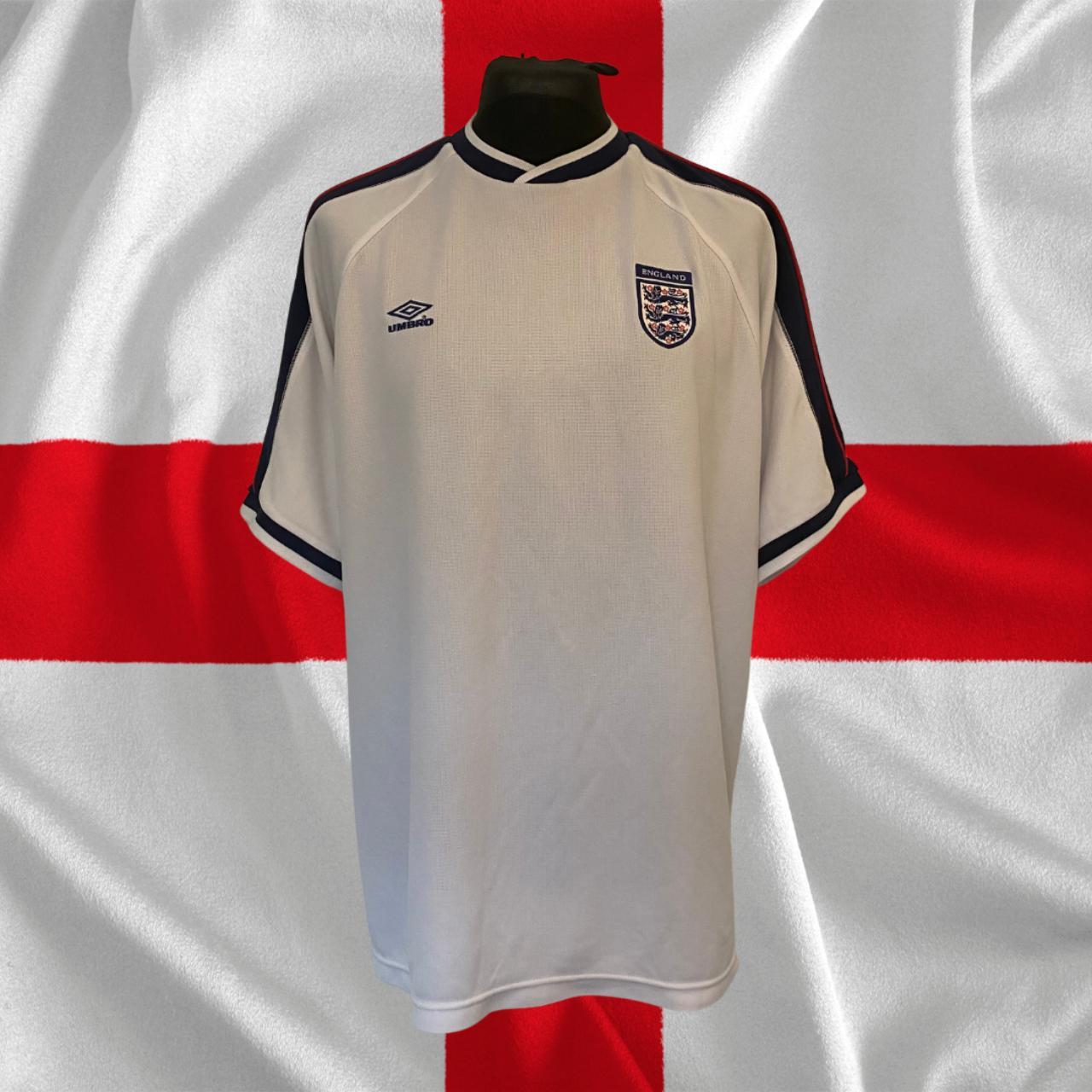 ENGLAND 2000s TRAINING FOOTBALL SHIRT Size:... - Depop