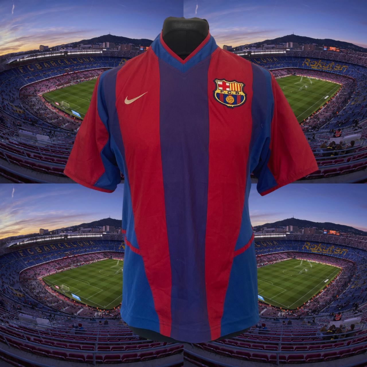 BARCELONA 2002-2003 HOME FOOTBALL SHIRT Size:... - Depop