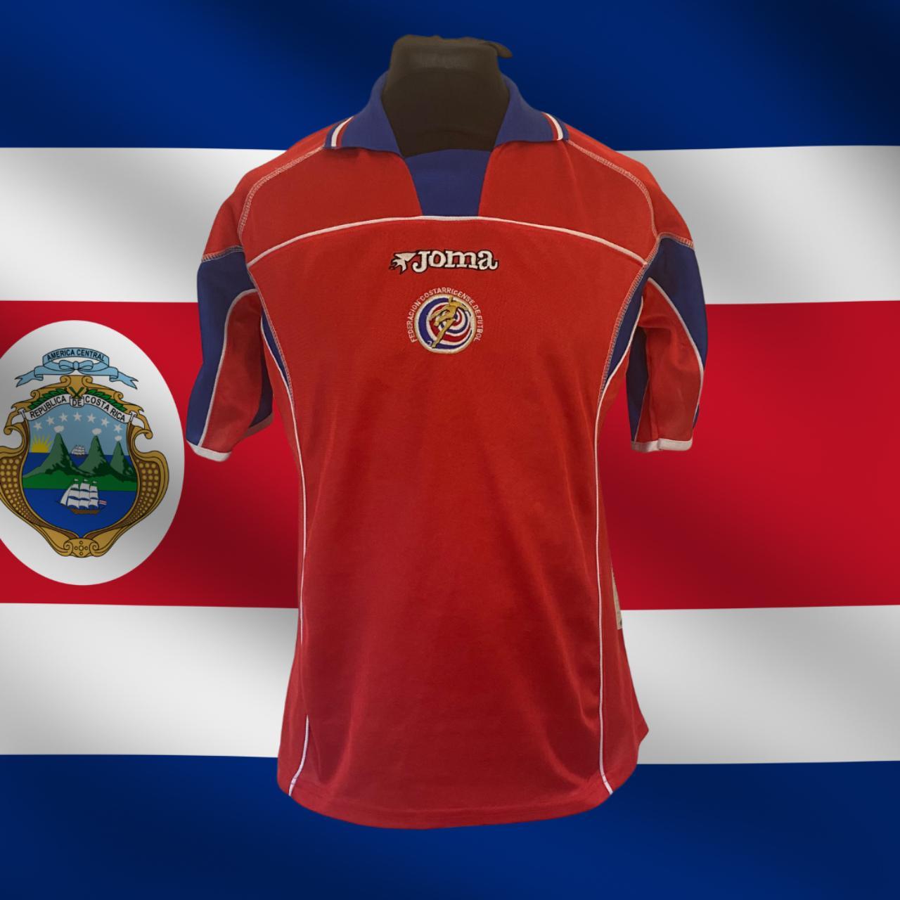 COSTA RICA 2002 HOME FOOTBALL SHIRT Size:... - Depop