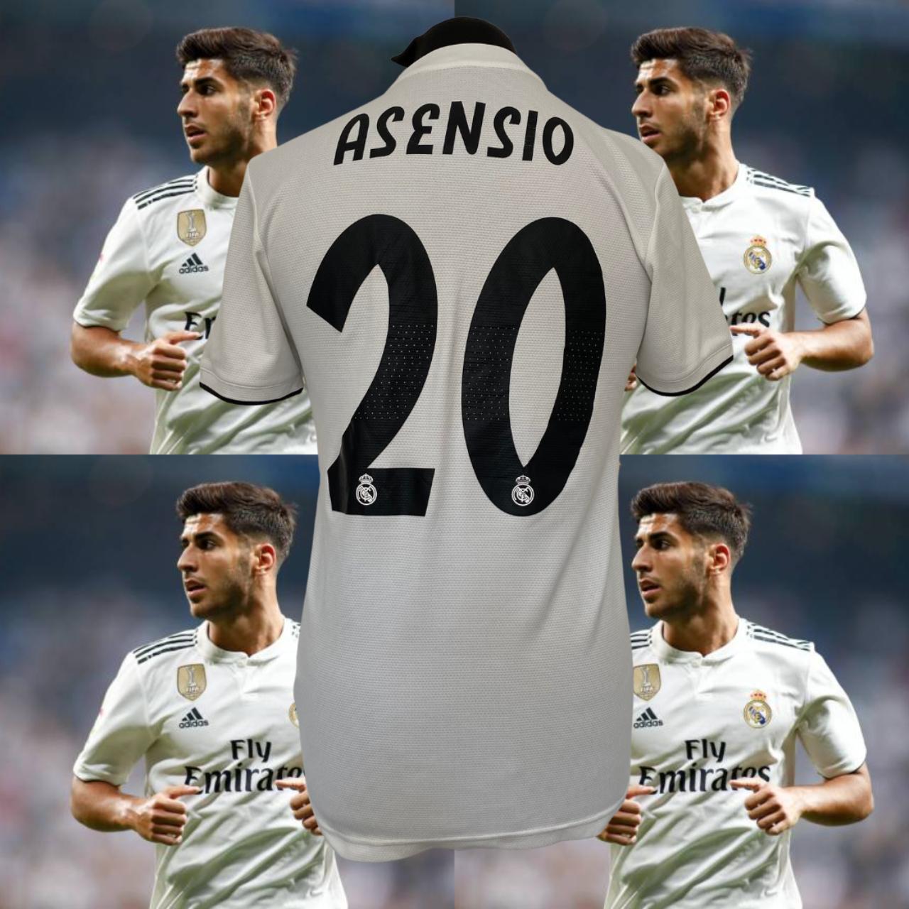 REAL MADRID MARCO ASENSIO 2018-19 HOME FOOTBALL... - Depop