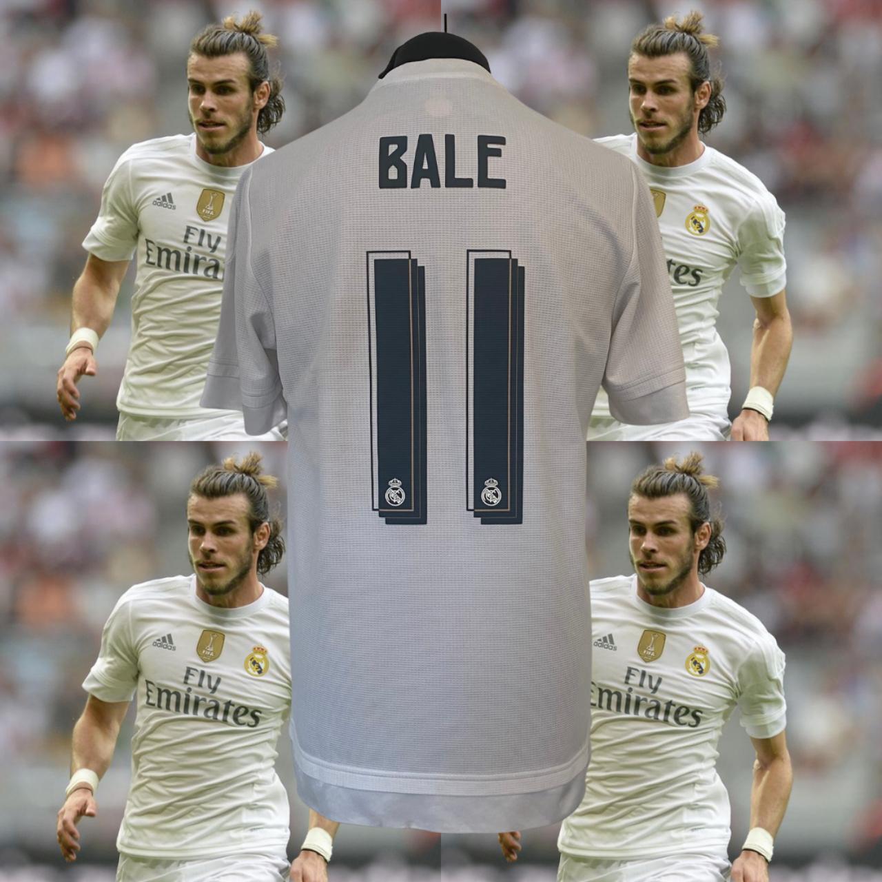 REAL MADRID GARETH BALE 2015-16 HOME FOOTBALL... - Depop
