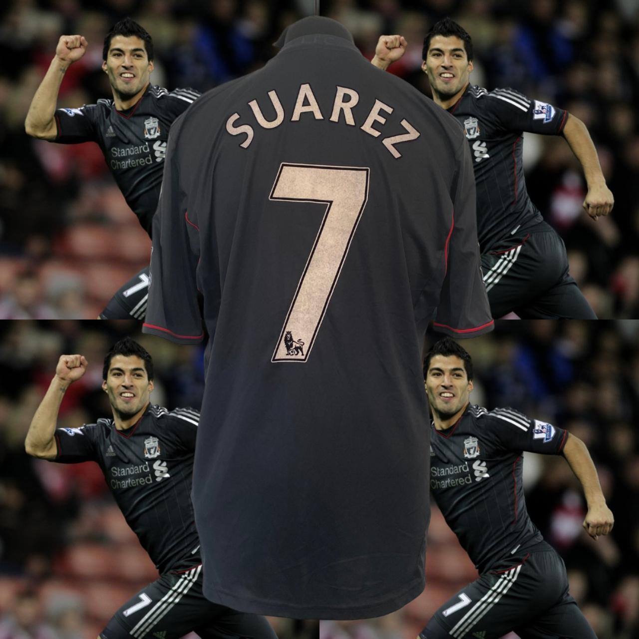 LIVERPOOL LUIS SUAREZ 2011-12 AWAY FOOTBALL... - Depop