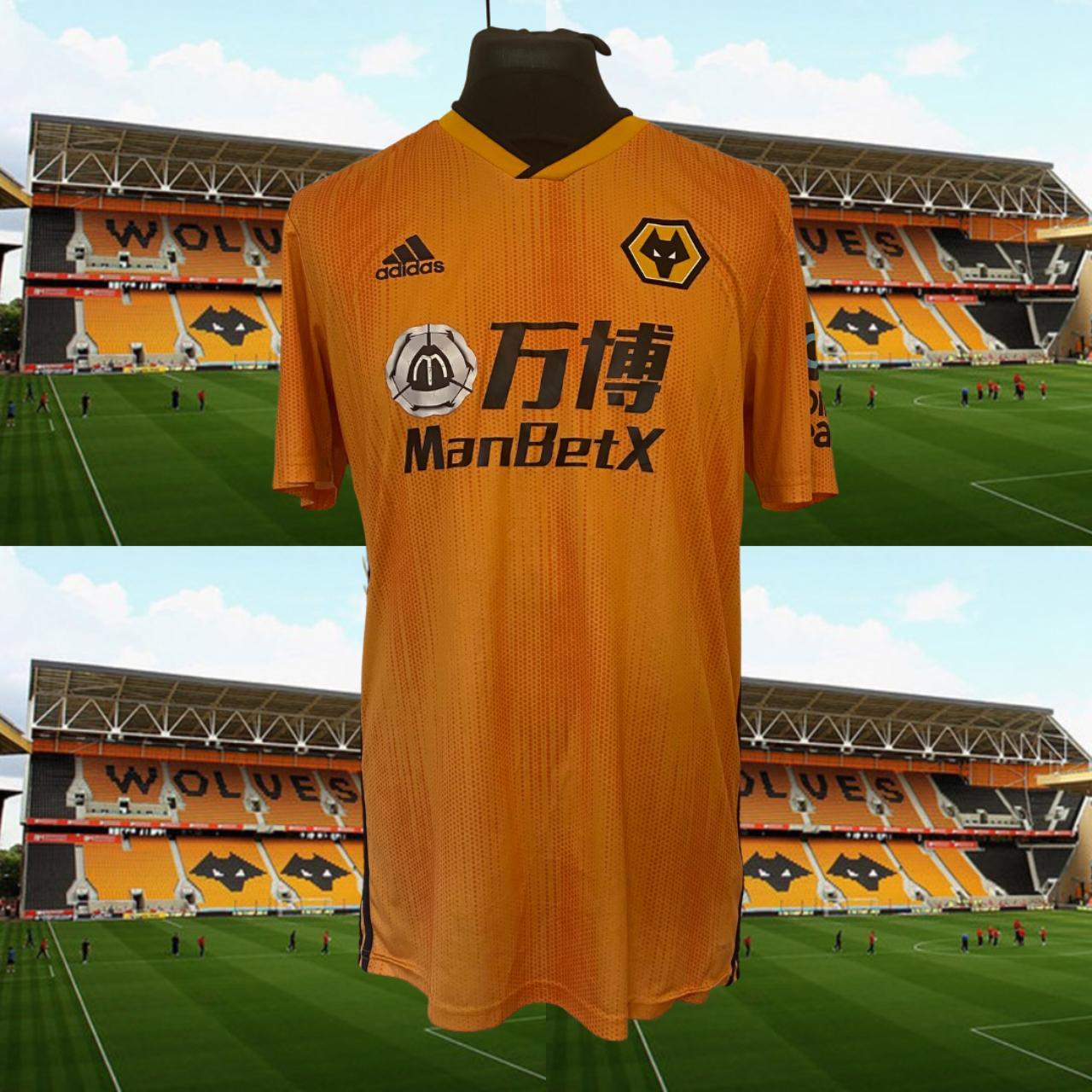 WOLVES 2019-20 HOME FOOTBALL SHIRT Size:... - Depop