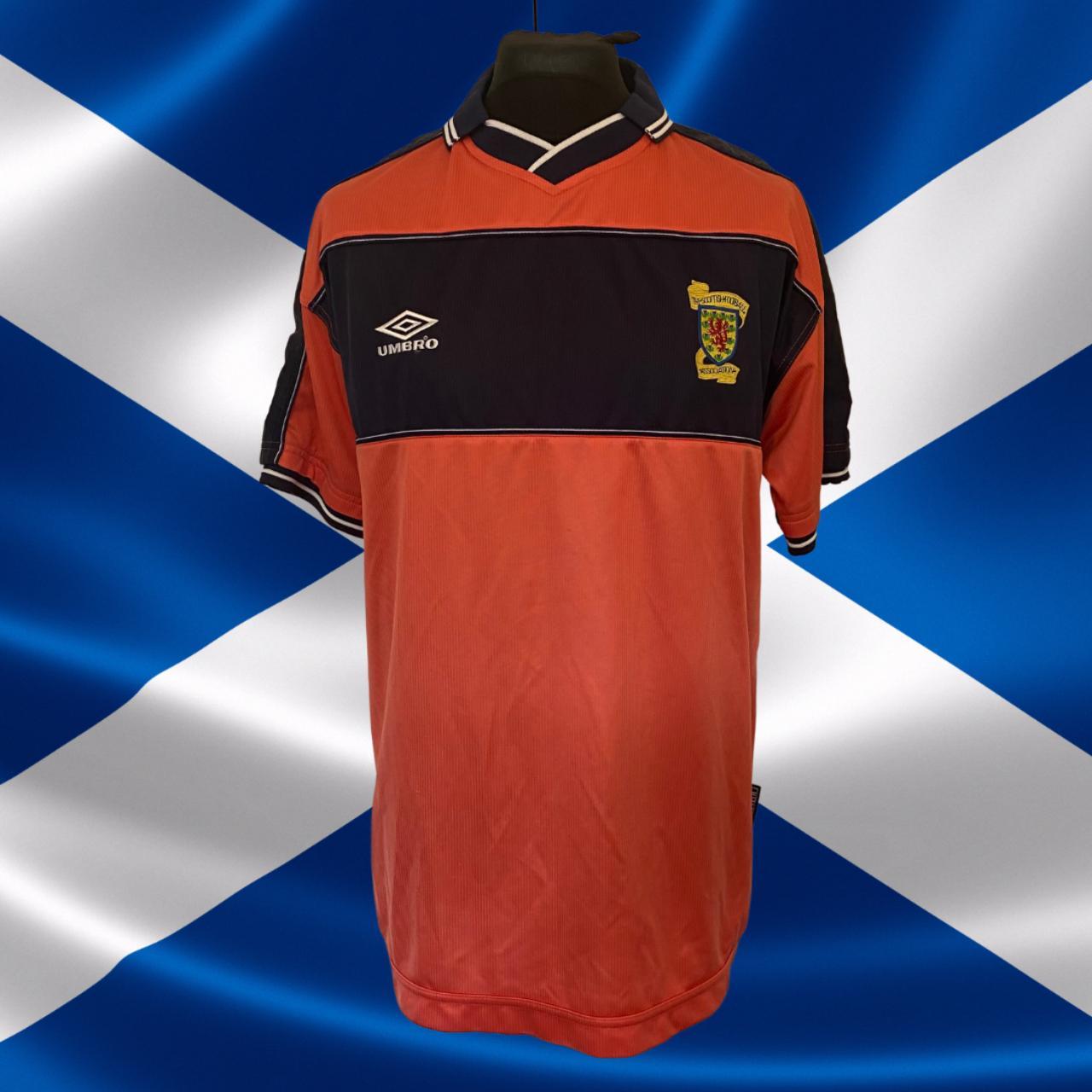 SCOTLAND 1999-00 AWAY FOOTBALL SHIRT Size:... - Depop