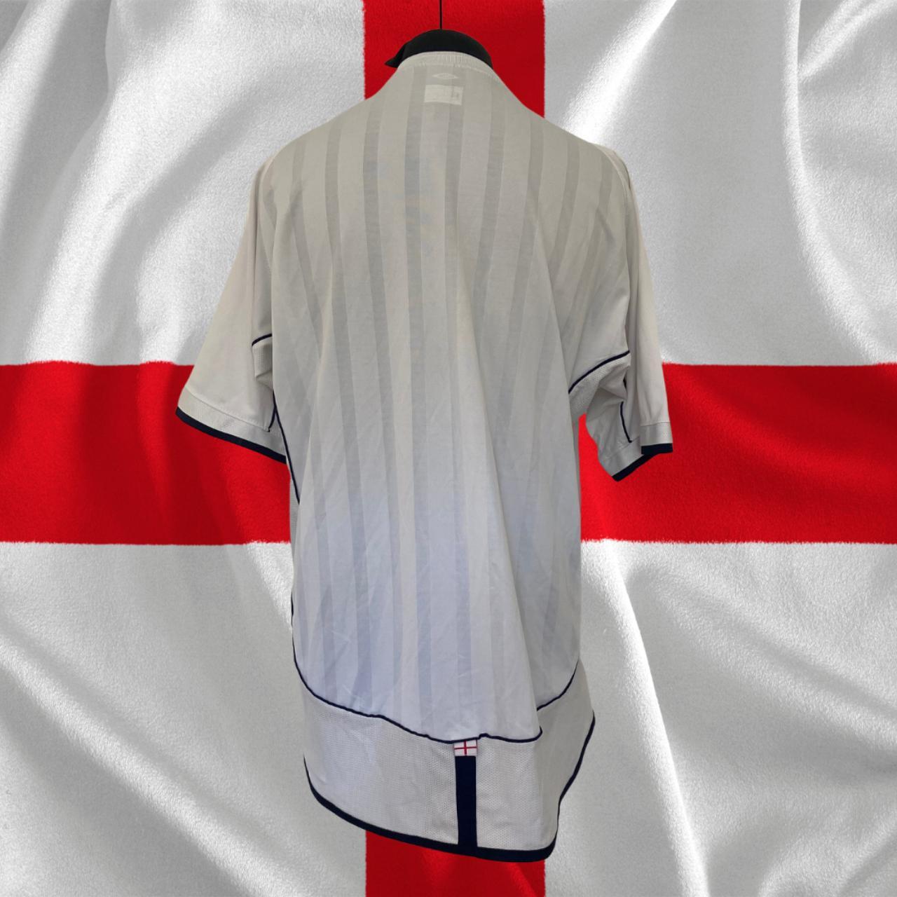 ENGLAND 2001-03 HOME FOOTBALL SHIRT Size: XL This... - Depop