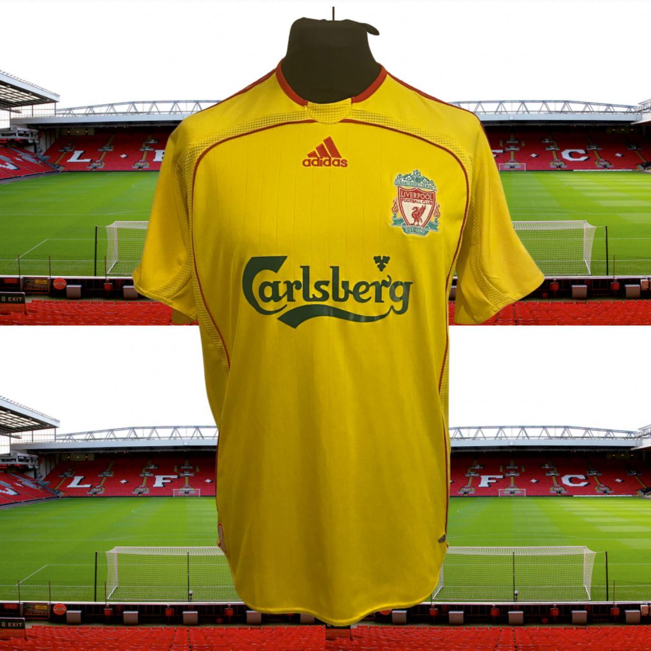 LIVERPOOL 2006-07 AWAY FOOTBALL SHIRT Size:... - Depop
