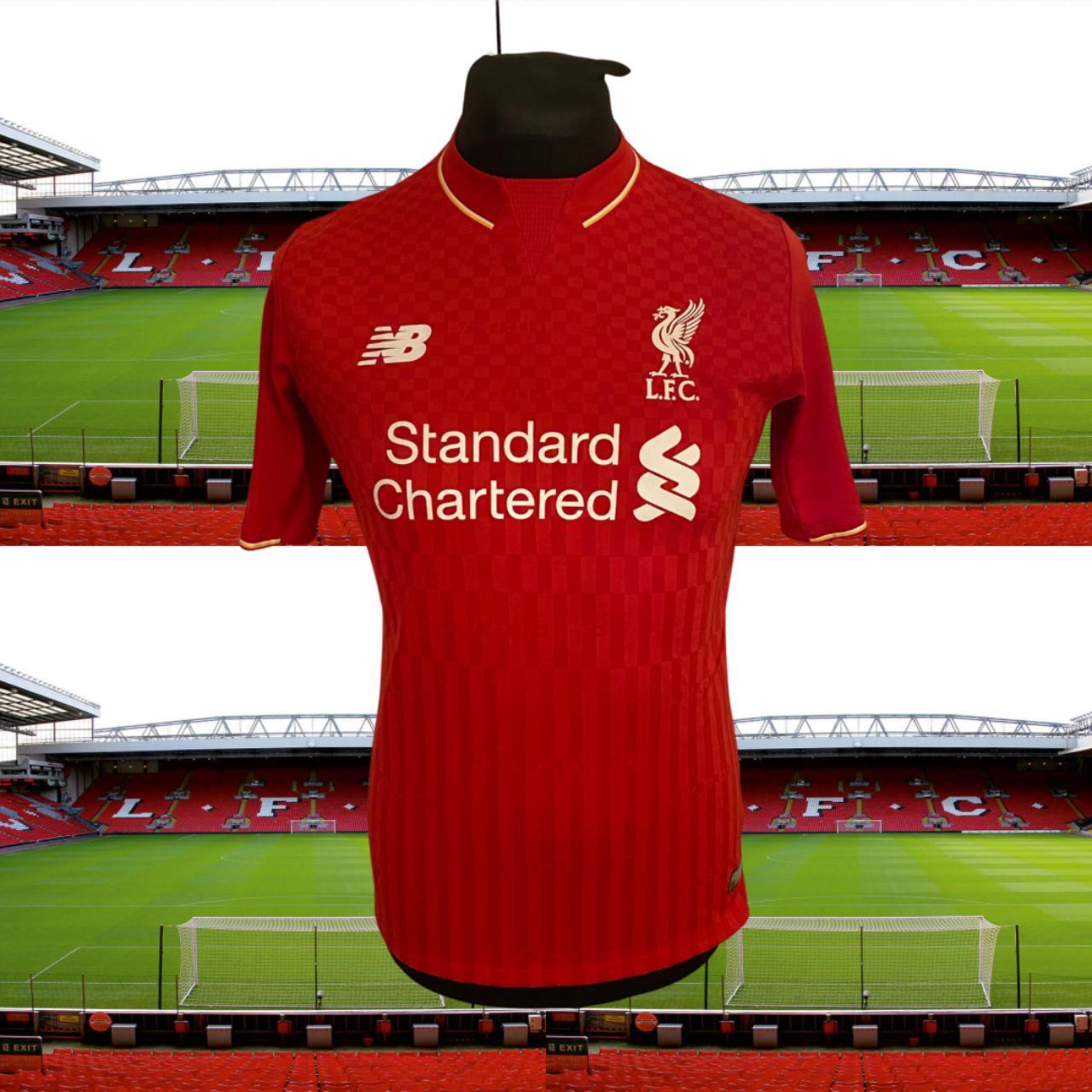 LIVERPOOL 2015-16 HOME FOOTBALL SHIRT Size: XL... - Depop