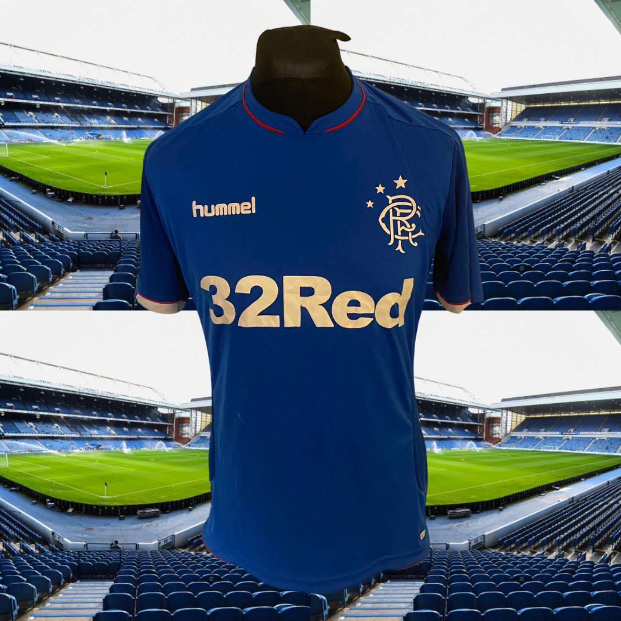 RANGERS 2018-19 HOME FOOTBALL SHIRT Size:... - Depop