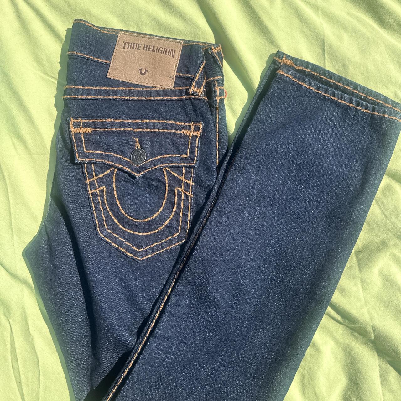 dark blue ricky relaxed straight denim jeans ☆... | Depop