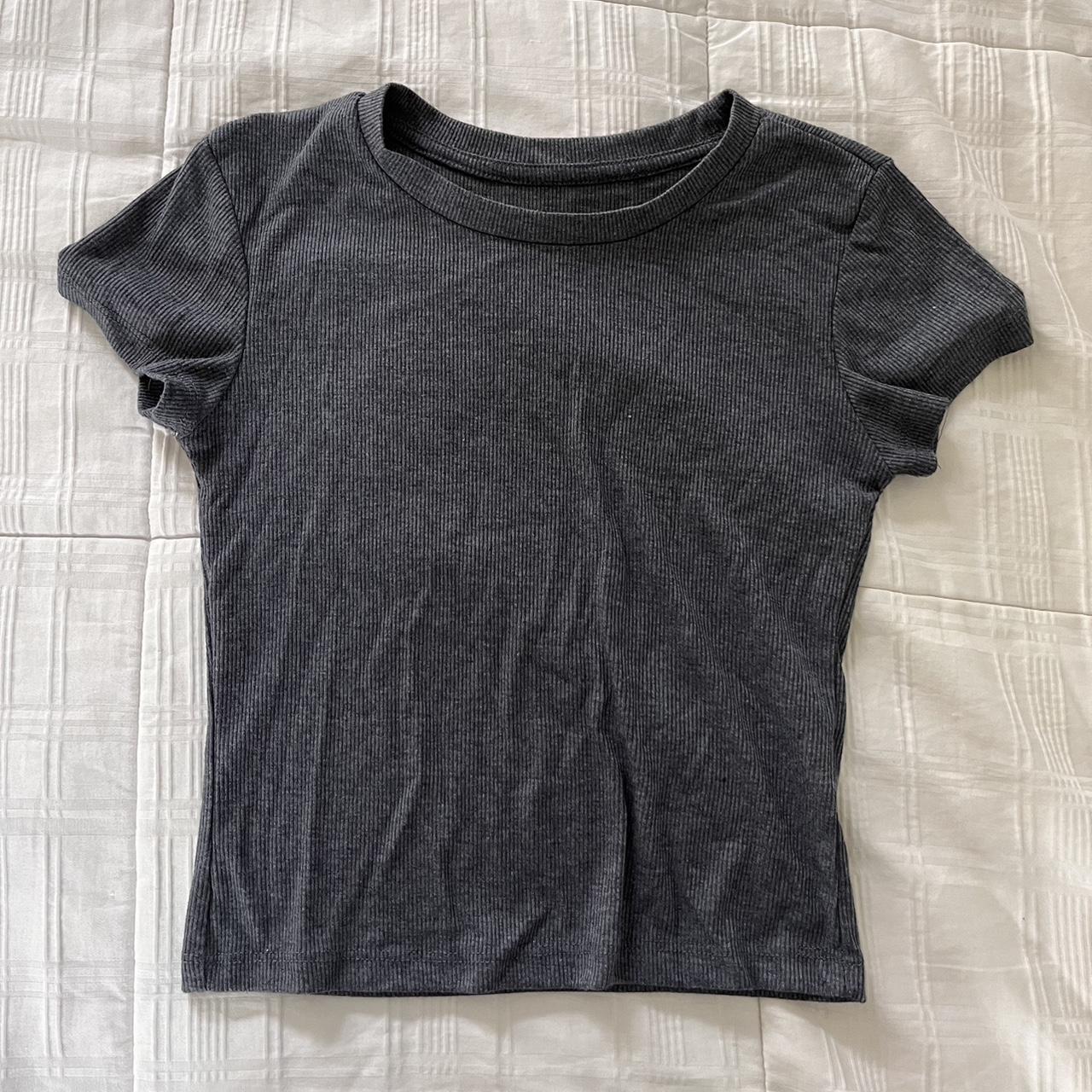 grey crop top! #brandymelville #croptop DEPOP... - Depop