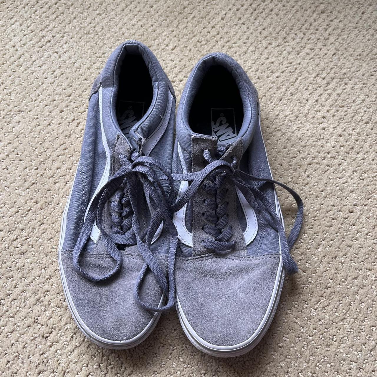 grey vans! size 7 men’s and 8.5 woman’s!... - Depop