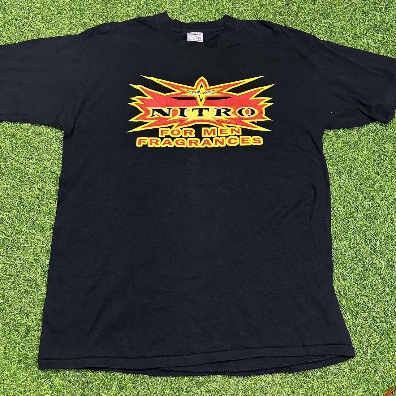 Vintage WWE WCW Monday Nitro Cologne Promo Shirt XL... - Depop