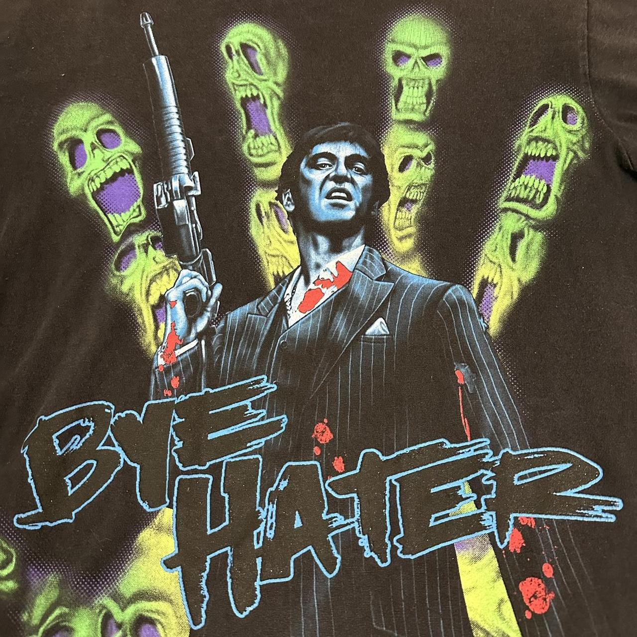 Vintage Scarface Universal Studios Bye Hater Skull... - Depop