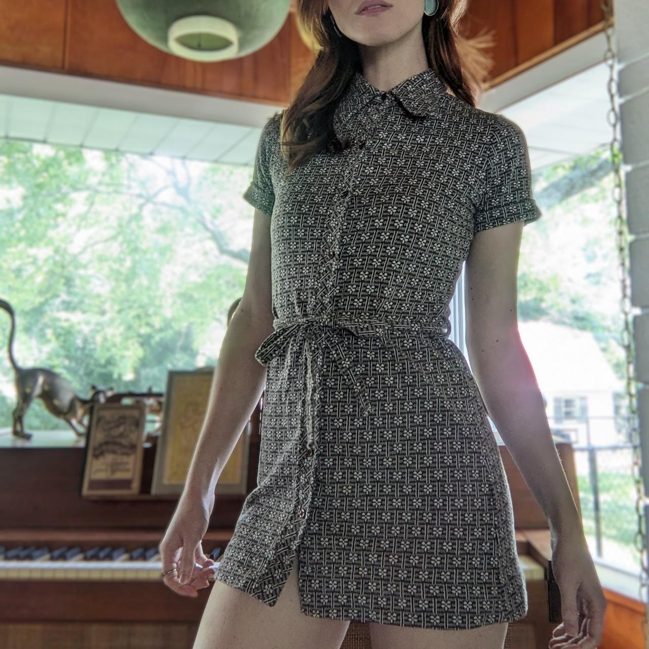 Cutest vintage 60s 70s mini dress. By "The Cracker... - Depop