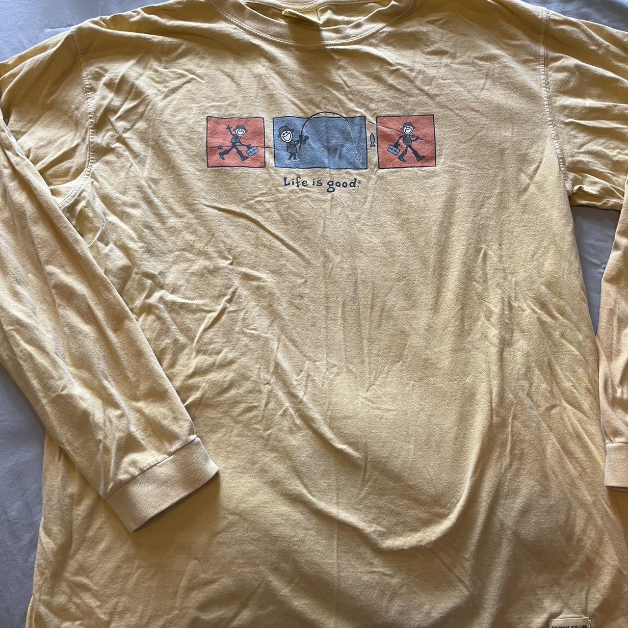 life is good fishing shirt!! great condition - no... - Depop
