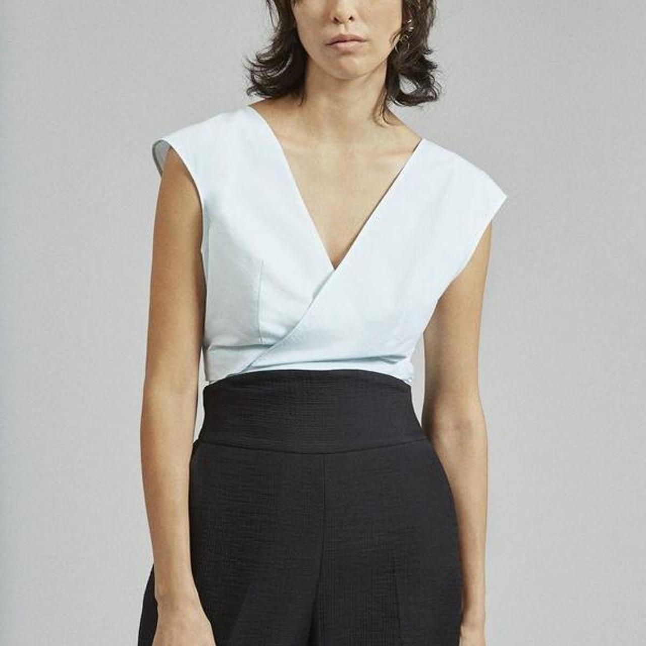 Rachel Comey Collie Top Spa Blue Crisp. Never worn,... - Depop