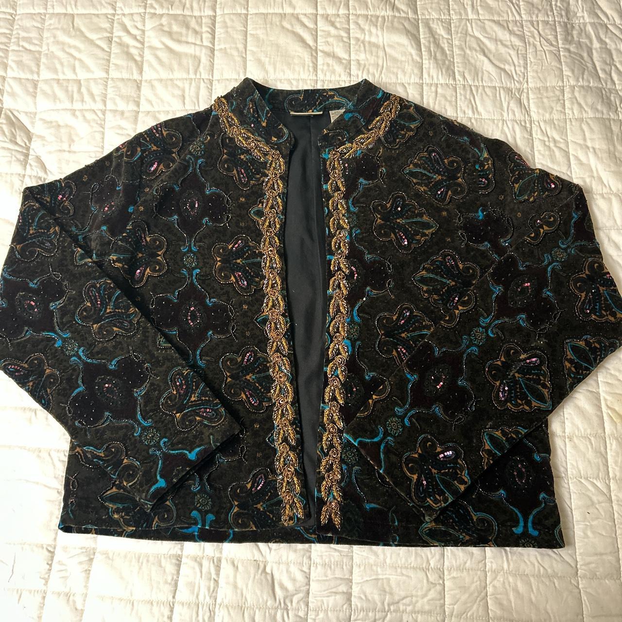 📿Beaded Gold Paisley Jacket📿 If you know, vintage... - Depop