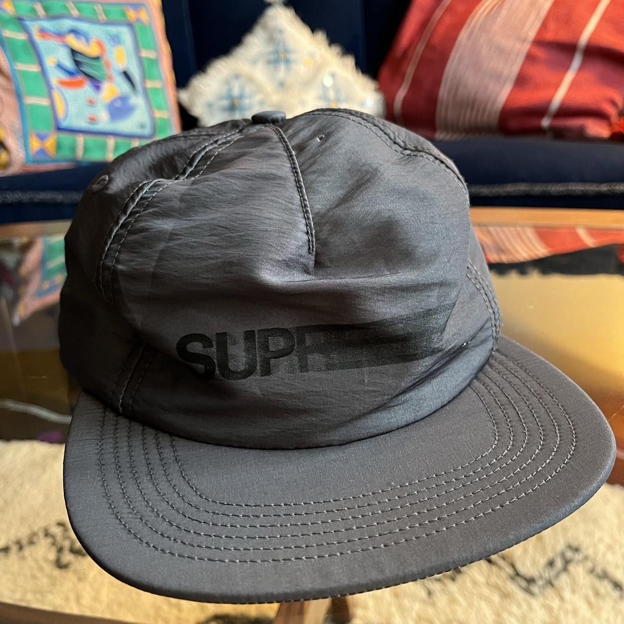 2016 Supreme Motion logo grey iridescent 5 panel... - Depop