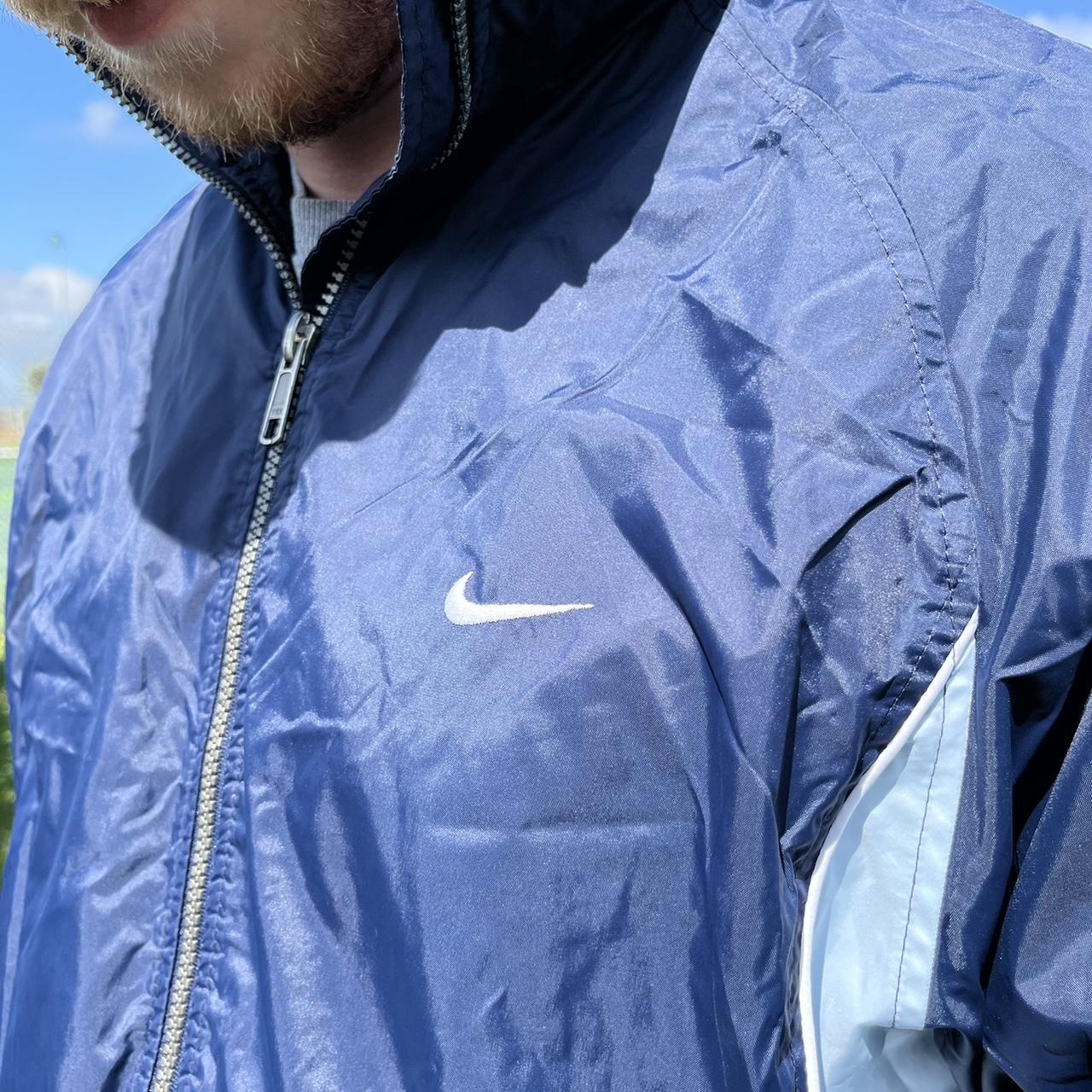 Blue vintage Nike training jacket. Awesome vintage... | Depop