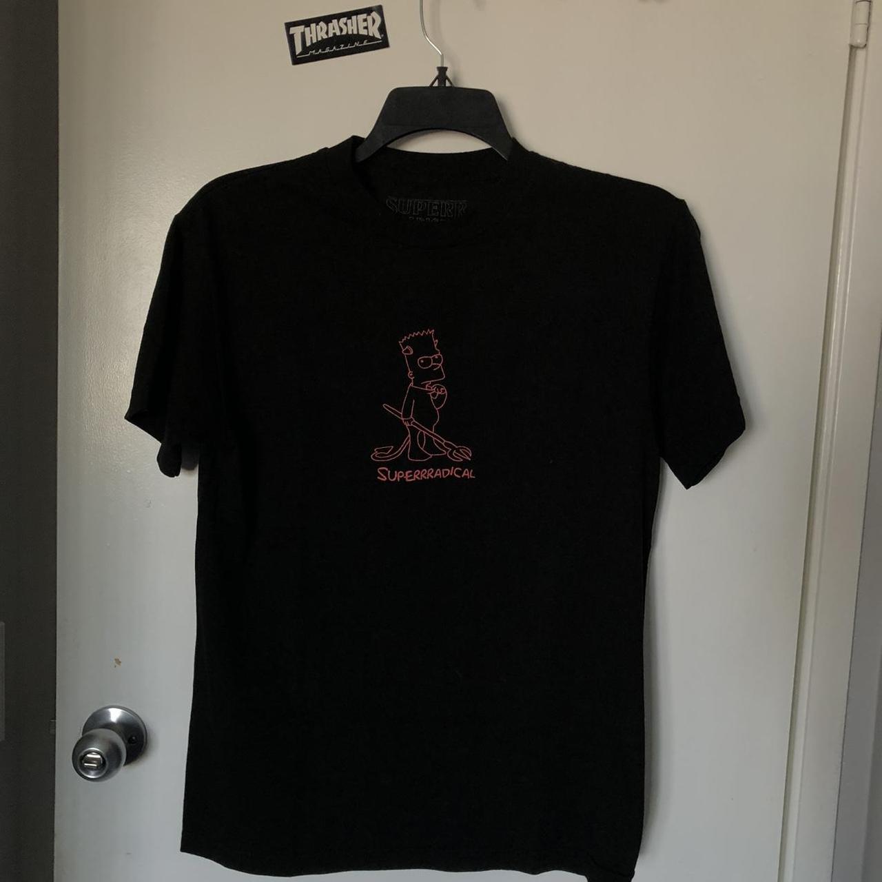 FTP Men's Black and Red T-shirt | Depop