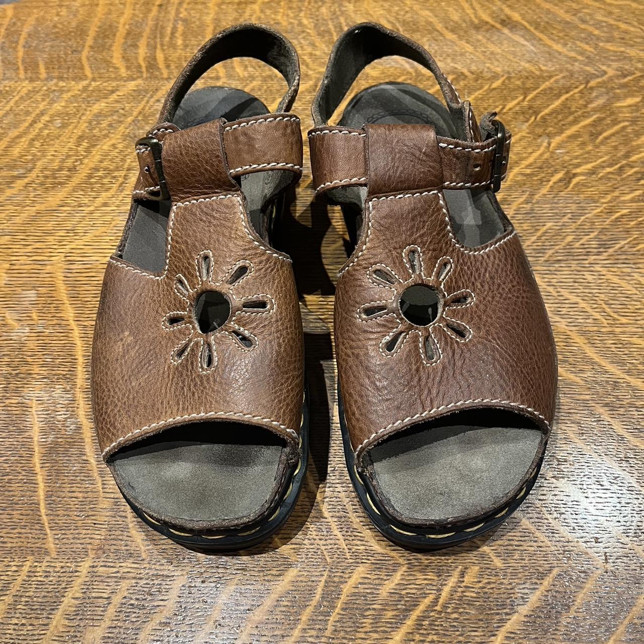 Vintage 90s Doc Marten Sandals with iconic daisy cut... - Depop