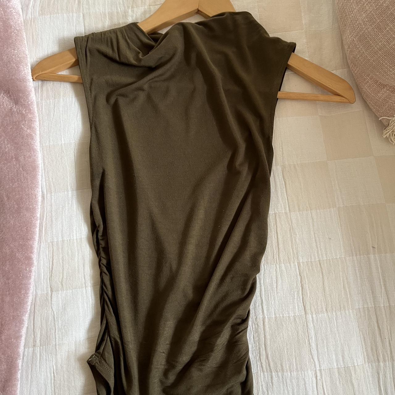 Glassons : - HIGH NECK RUCHED TOPS - black & olive... - Depop