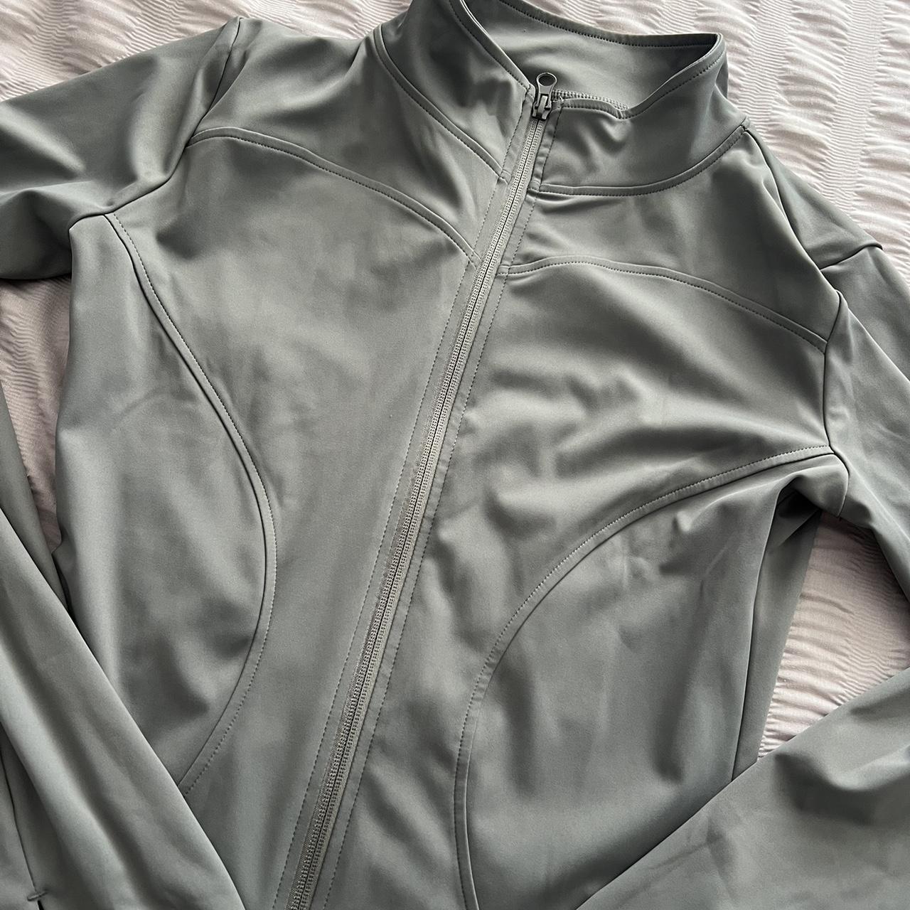 grey bbl gym jacket, size M/L brand new - Depop