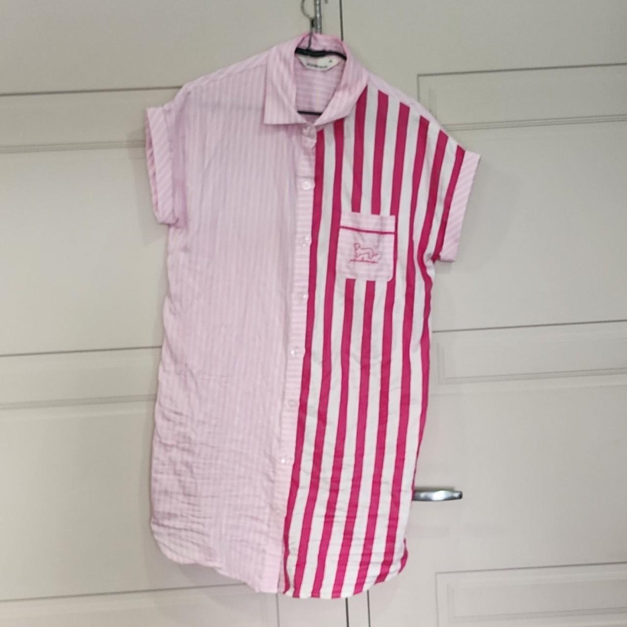 Peter Alexander button up. Features rapsberrly pink... - Depop