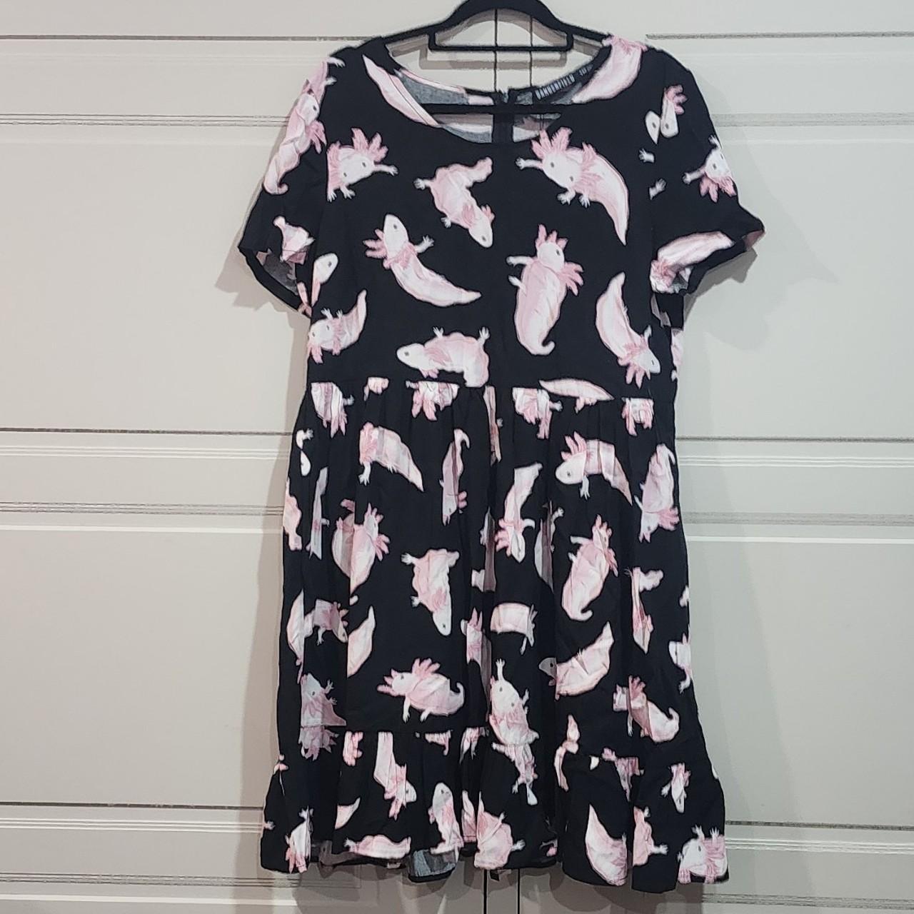 Dangerfield Axolotl Viscose Smock Dress BNWT, only... - Depop