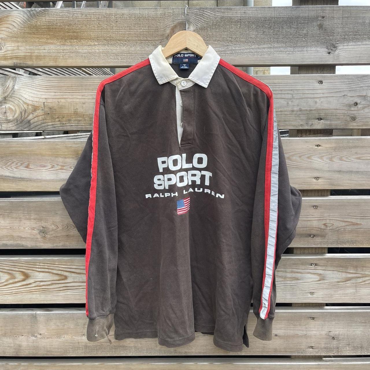 Vintage Ralph Lauren rugby polo sport 3M rave... - Depop