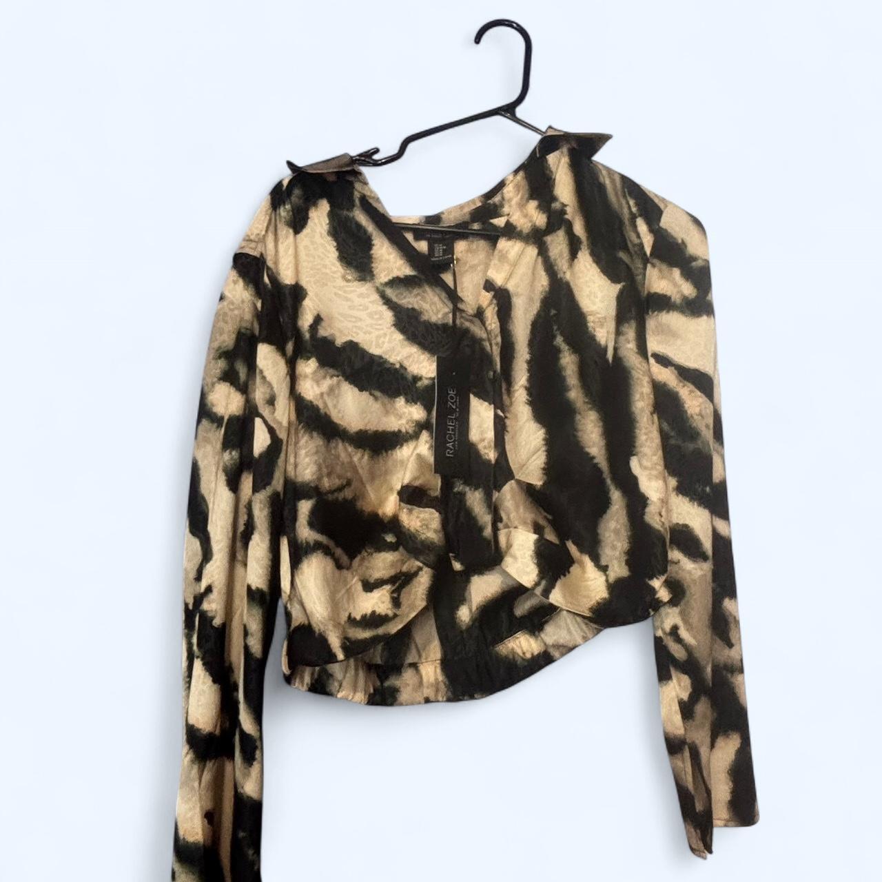 Rachel Zoe cropped button up | Depop