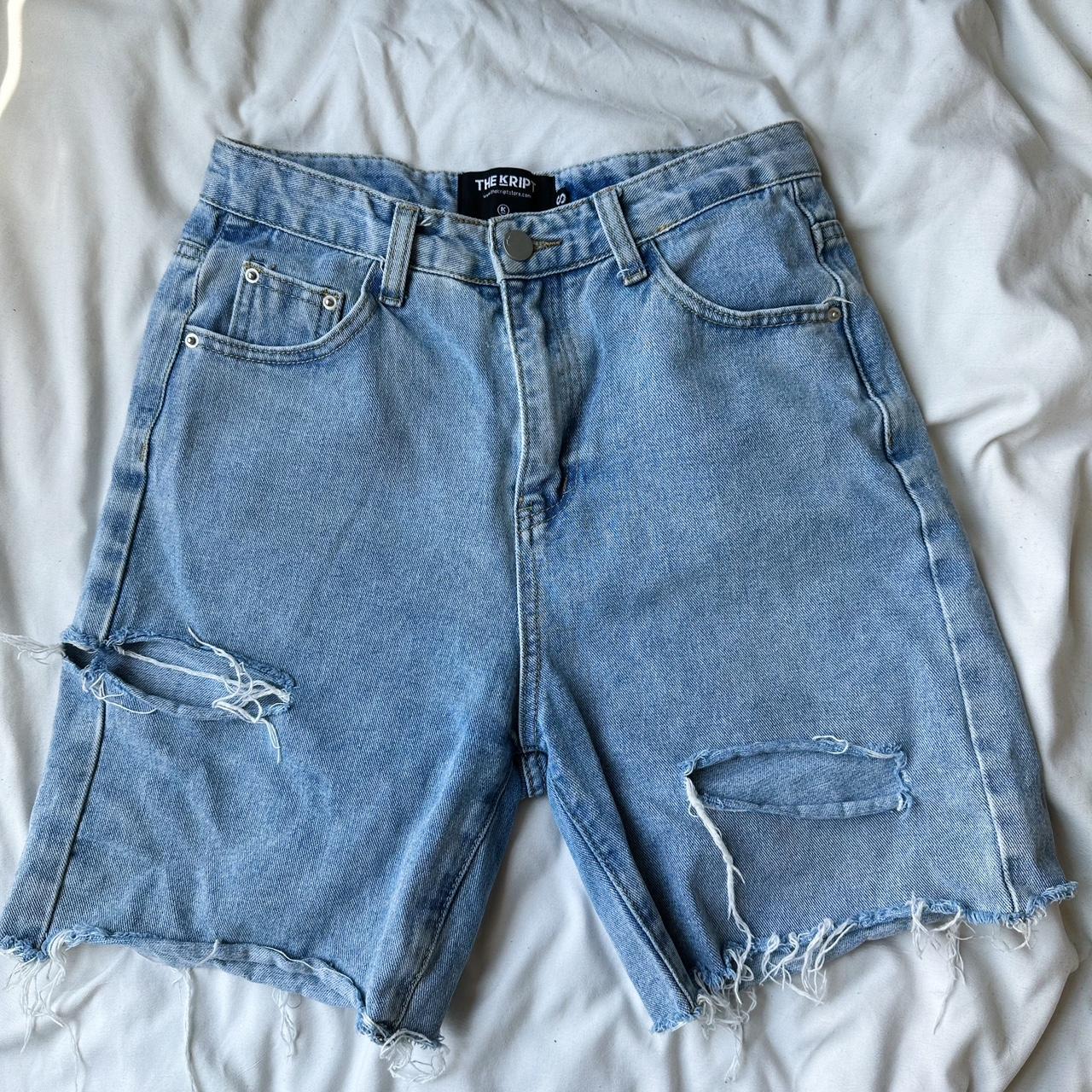 The Kript Women's Blue Shorts | Depop