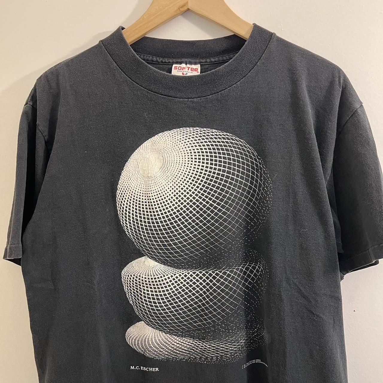 Softee Men's Black and Grey T-shirt | Depop