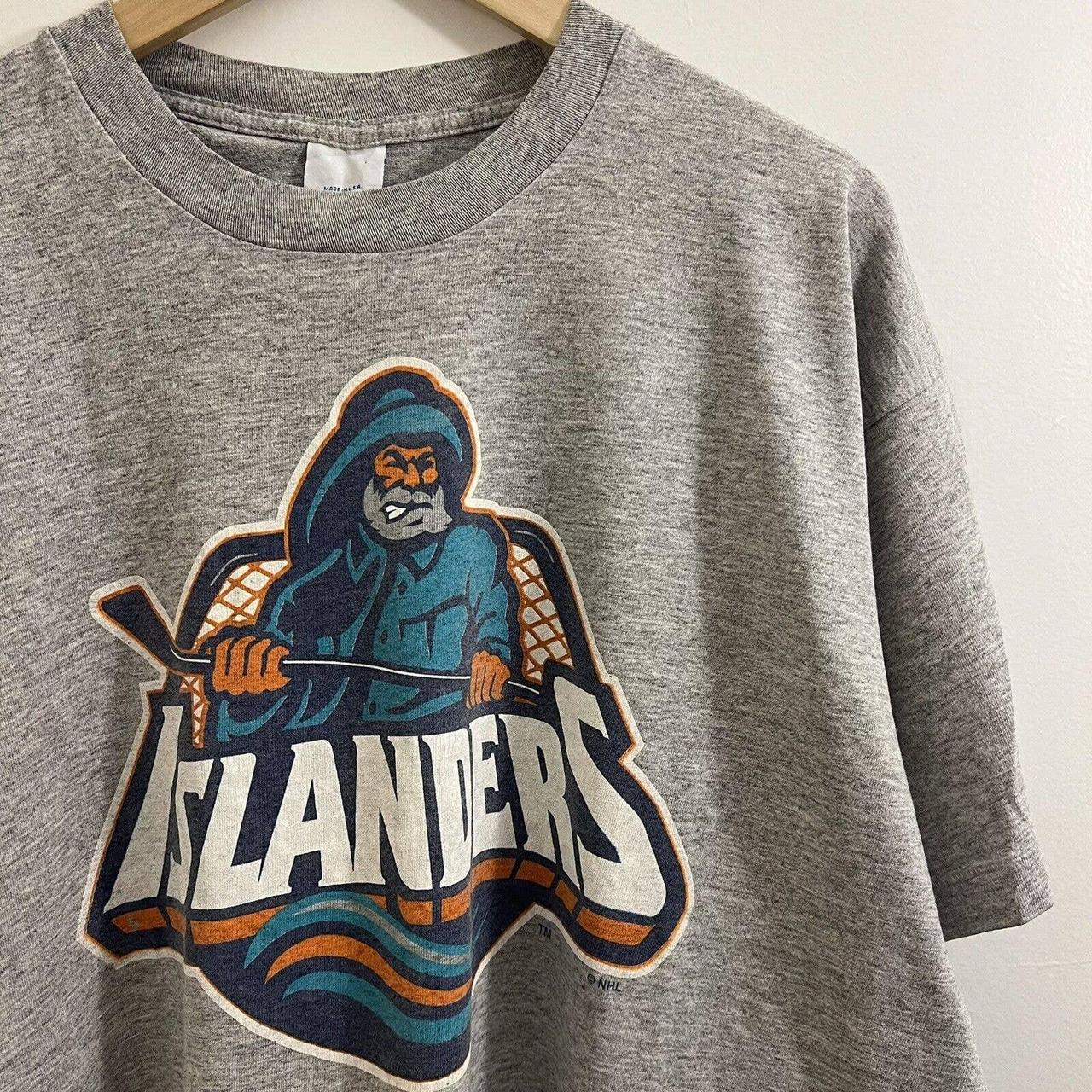 Vintage 90s New York Islanders Fisherman T Shirt... - Depop