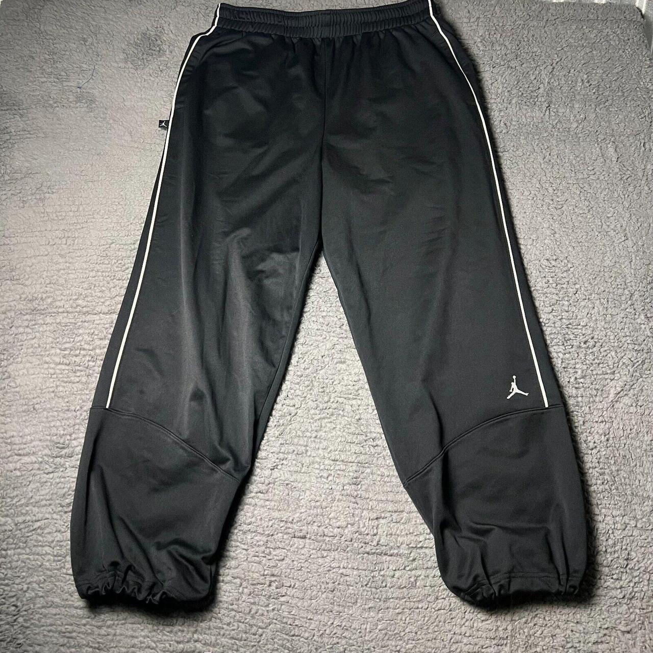 VINTAGE Air Jordan Track Pants Mens XL Black Baggy... - Depop
