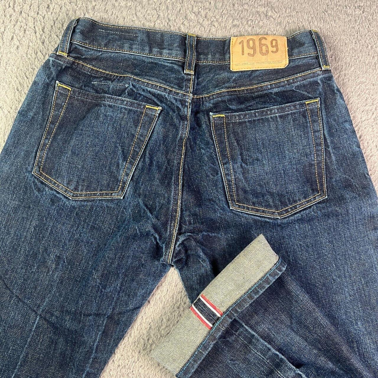Gap 1969 Selvedge Jeans Mens 30x30 (measures 28x30)... - Depop