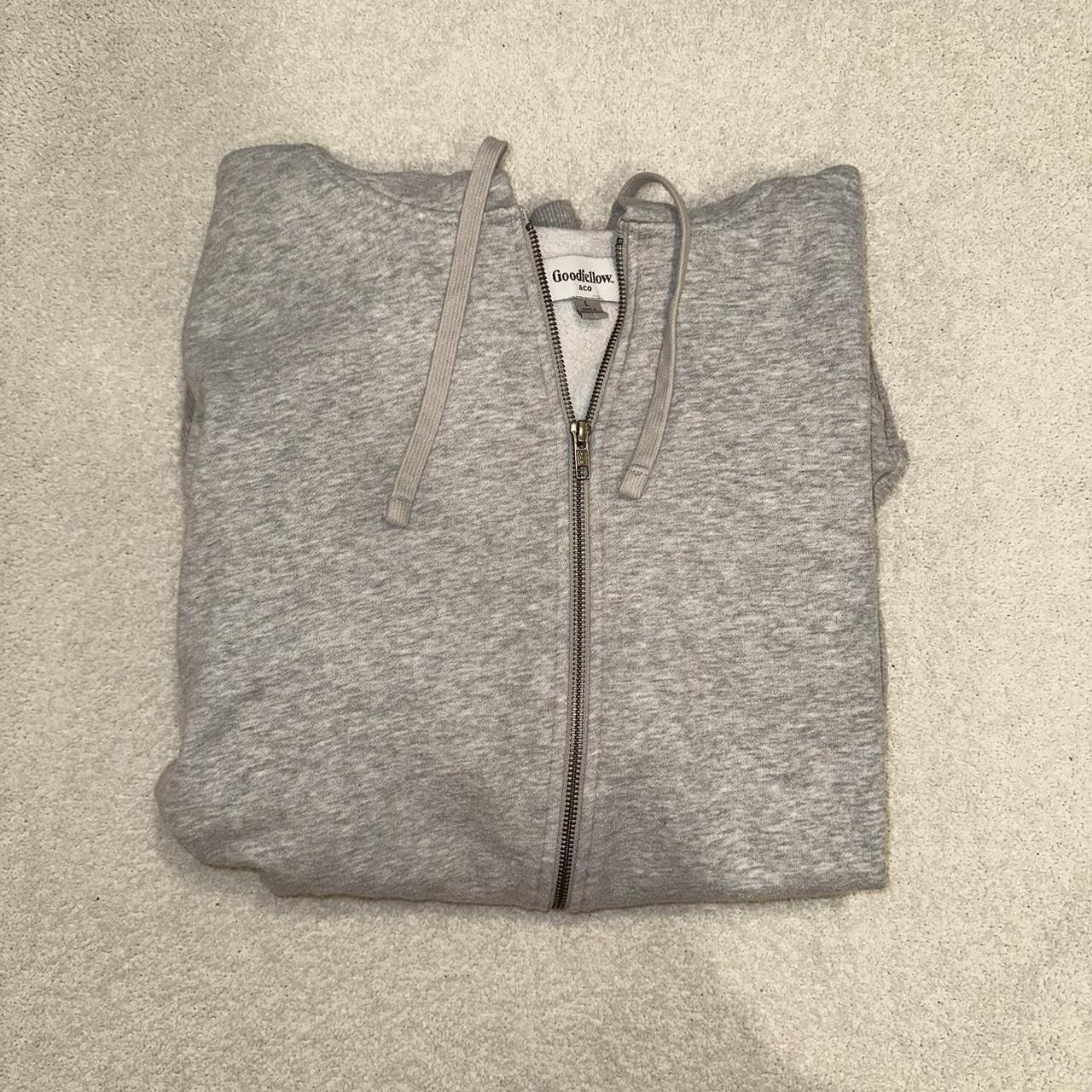 GOODFELLOW & CO. - basic grey zip up - Depop