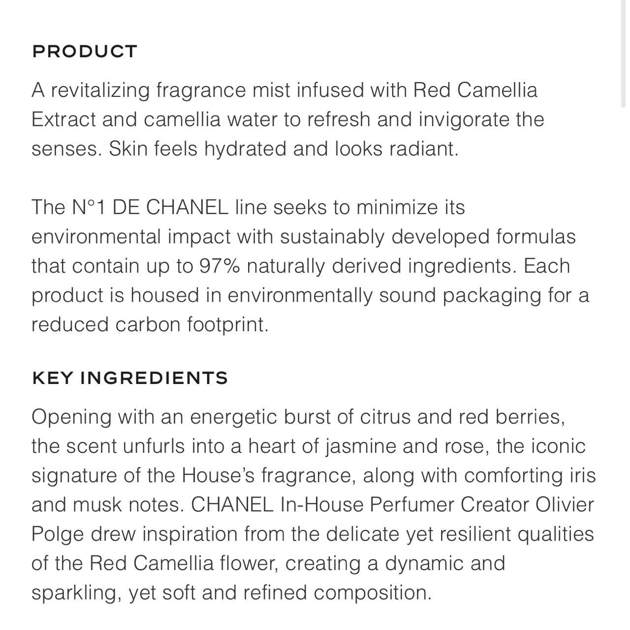 CHANEL - N°1 DE CHANEL L’EAU ROUGE Lightly used, no... - Depop