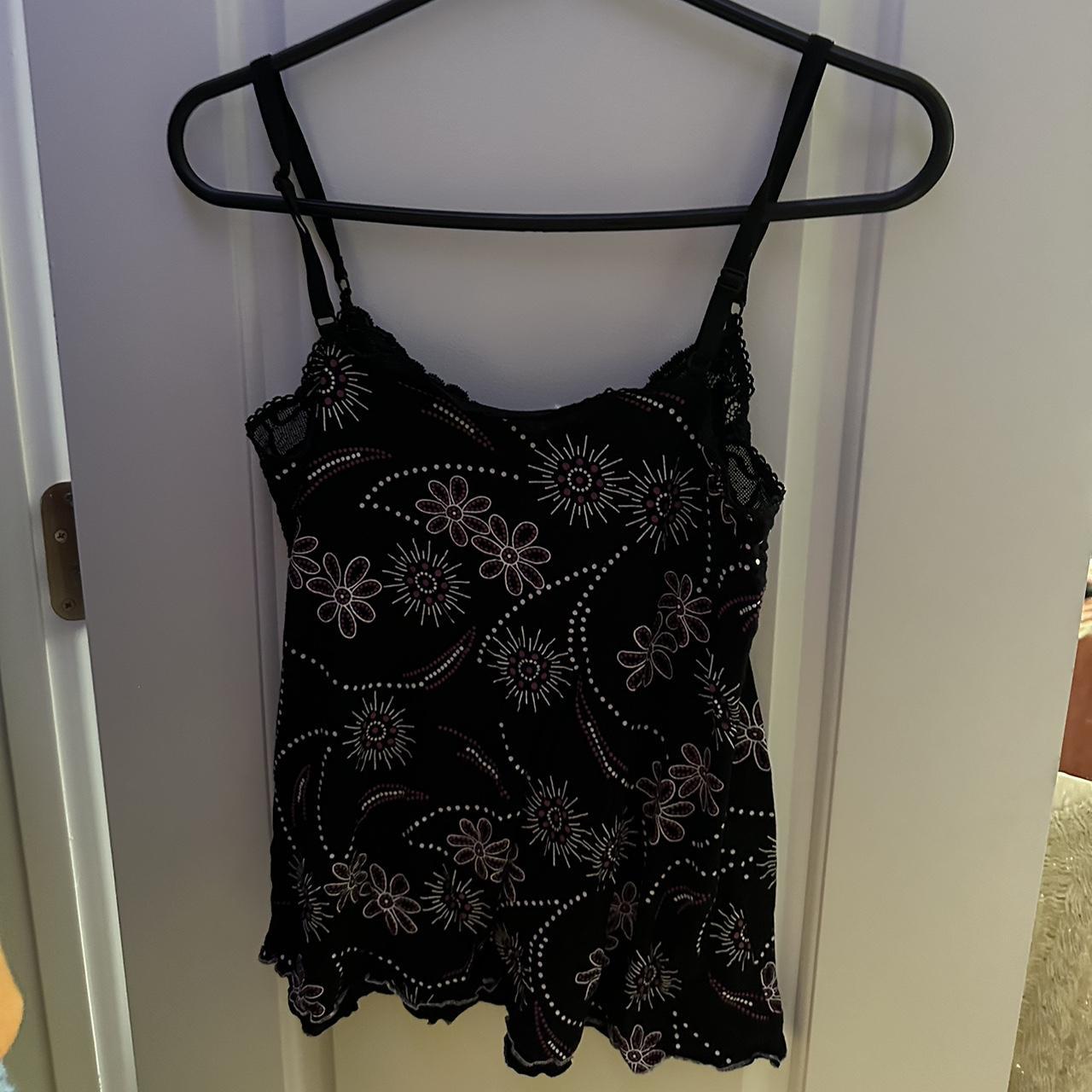 Cute Y2K top The front is lace No size but Id say it... - Depop