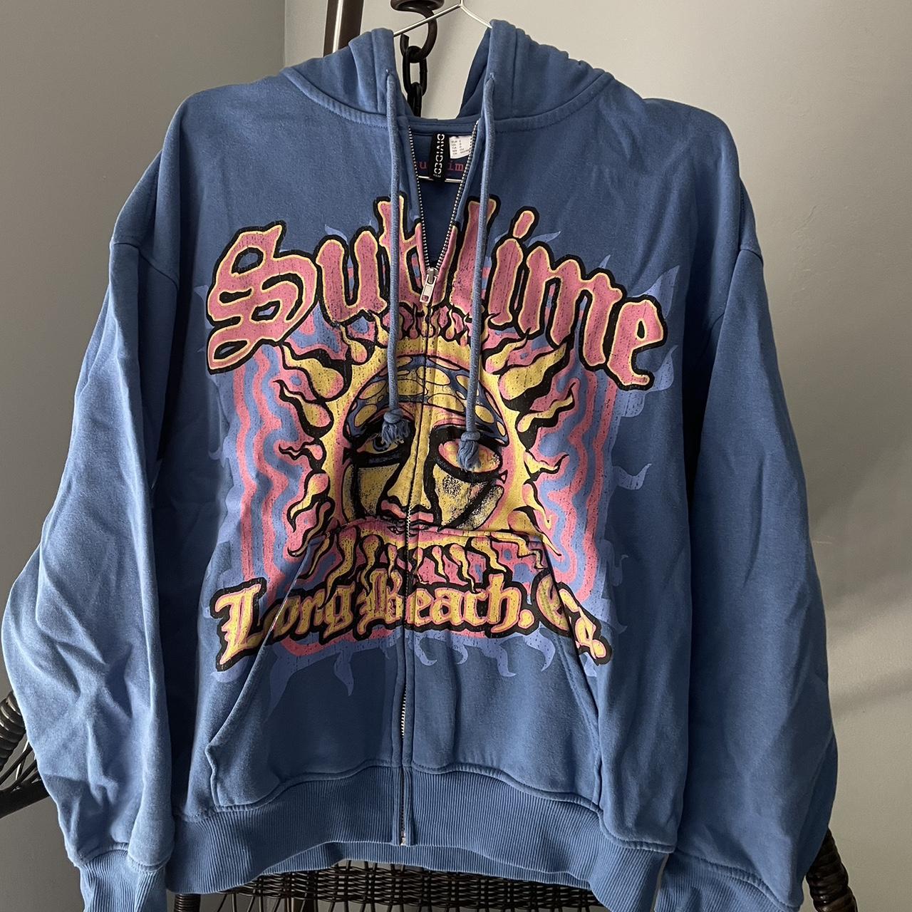 sublime zip up hoodie - Depop