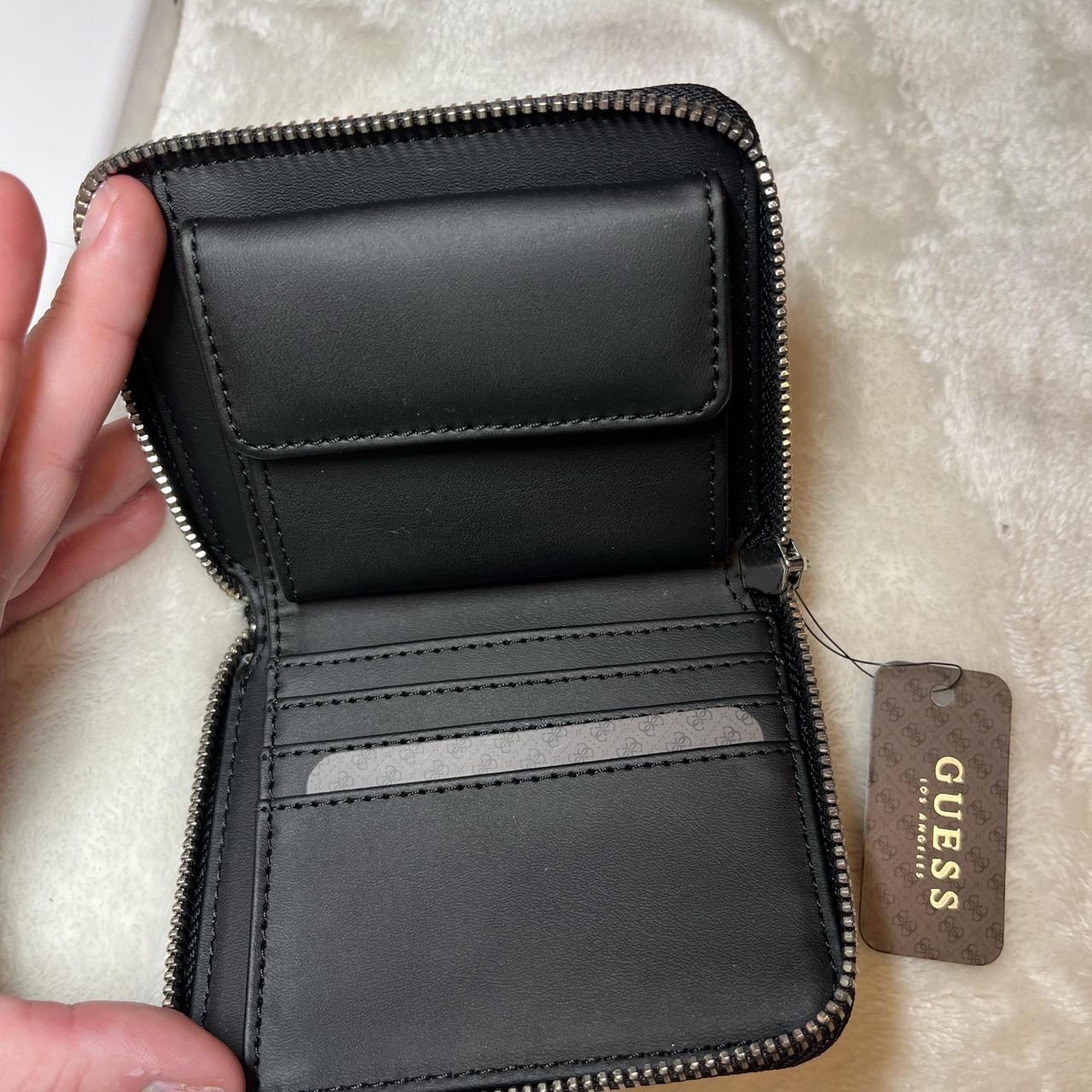 GUESS black wallet #monogram #guess #wallet - Depop