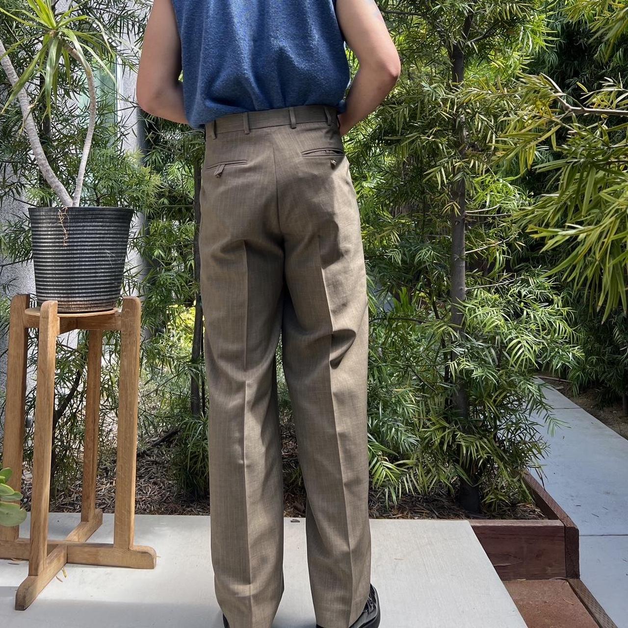 Vtg polyester baggy ald style trousers dress... - Depop