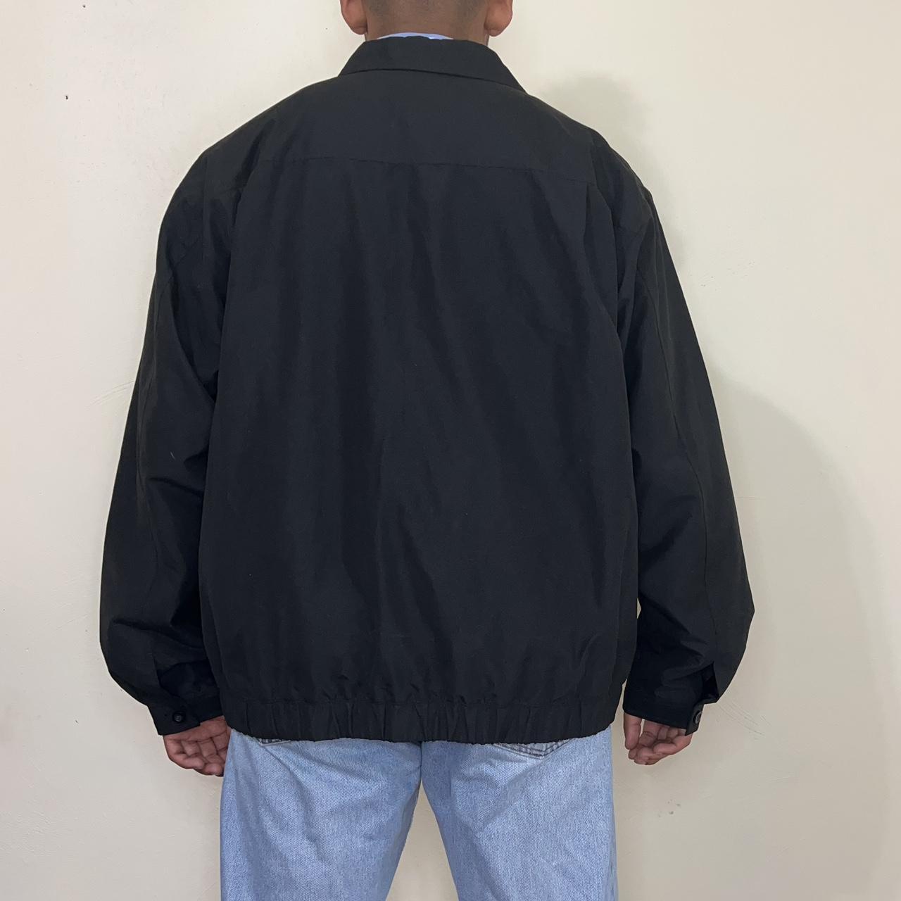 Chaps Black Harrington Jacket Men’s Size... - Depop