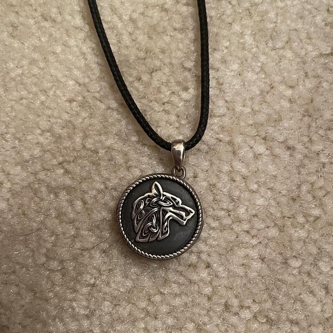 Wolf Locket Slightly tarnished but overall in good... - Depop