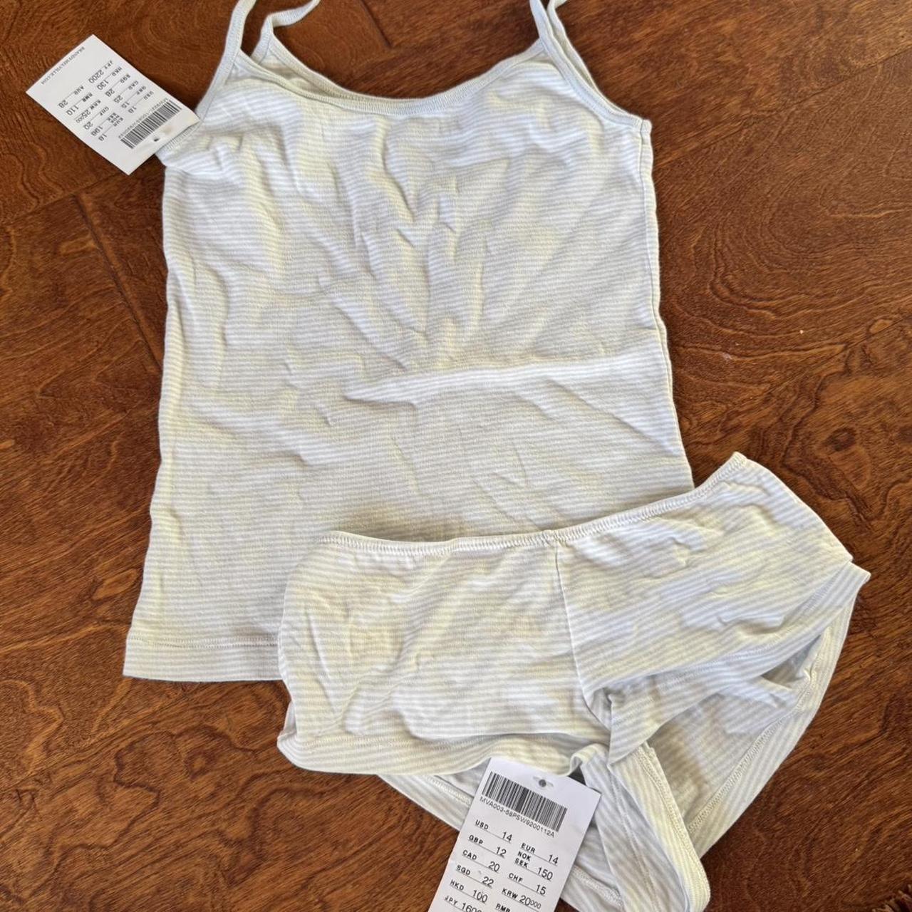 Brandy Melville stripe pj set new w tags | Depop