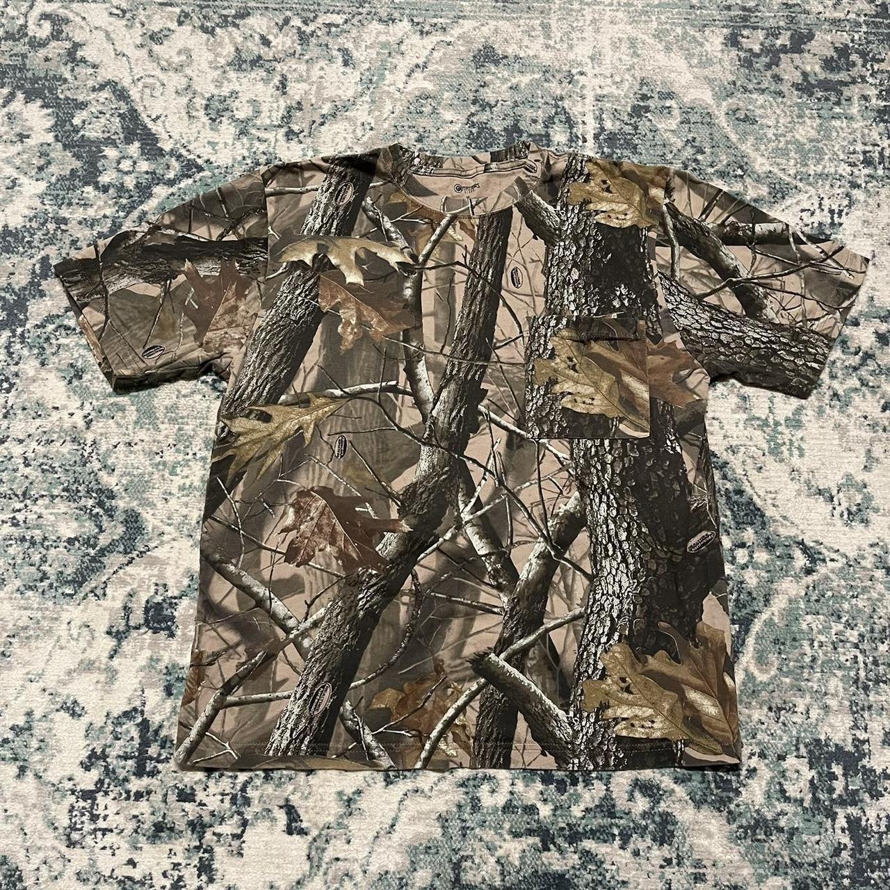 Camo Real Tree Hardwood Outfitter Ridge T Shirt Tee... - Depop