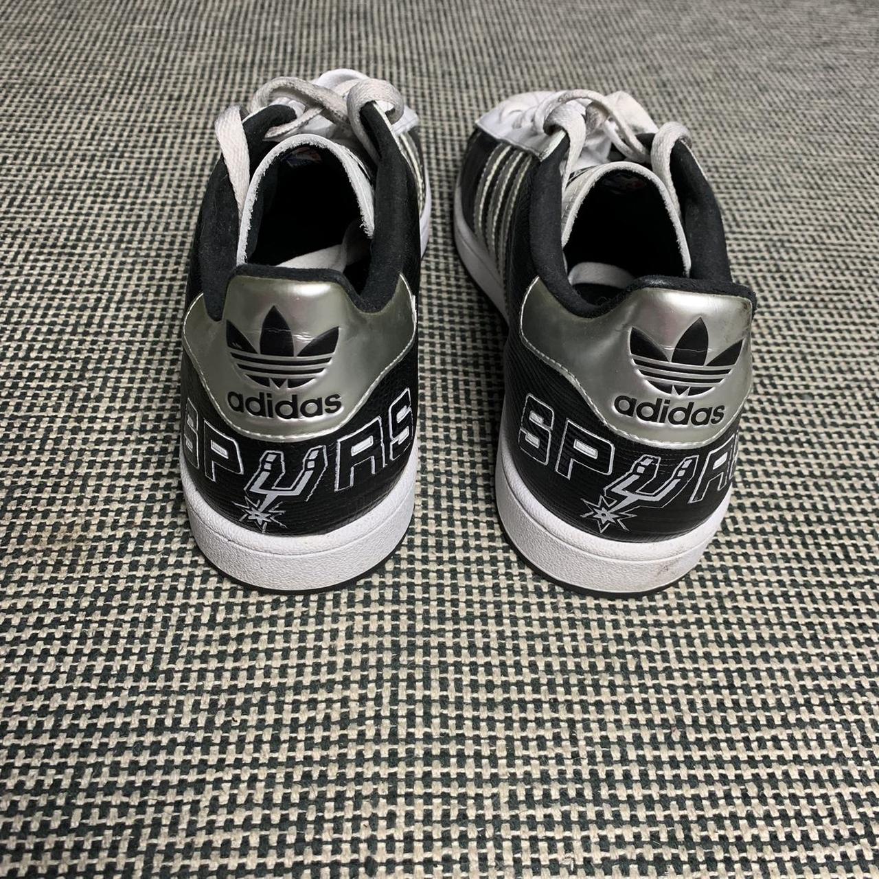 Black and white nba san antonio spurs 2006 adidas... - Depop