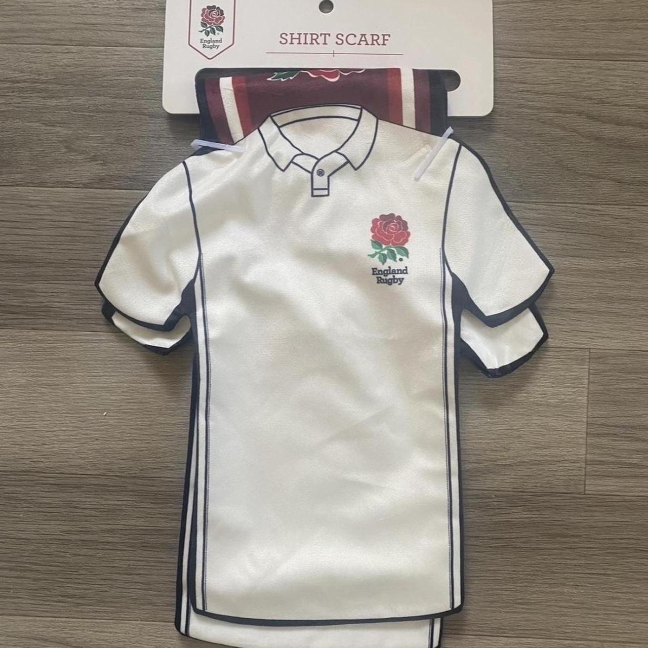 England Rugby Scarf - Velvet Jersey Scarf... - Depop